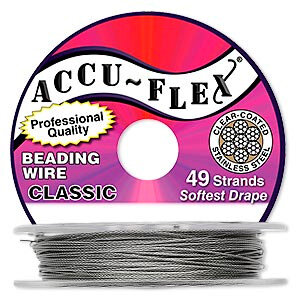 Тросик ювелирный Accu-Flex 49 струн, 0.48мм (0.019in), стальной, 50 см