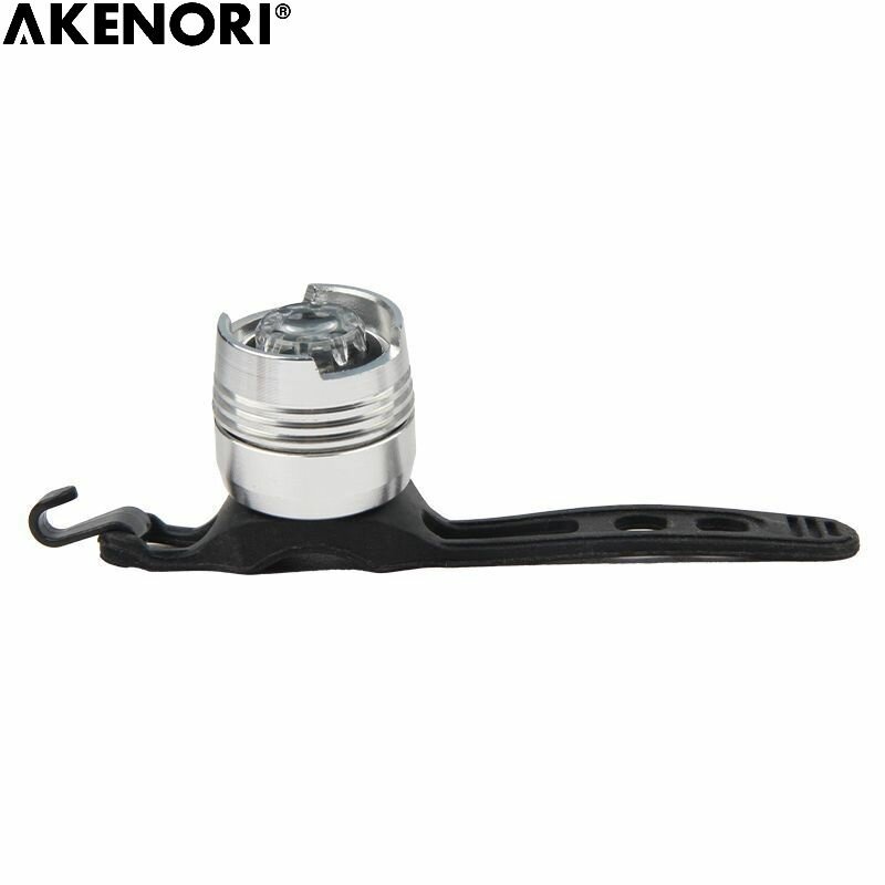 Джиббитсы-фары алюминиевые для крокс ремешком металлик, белый свет