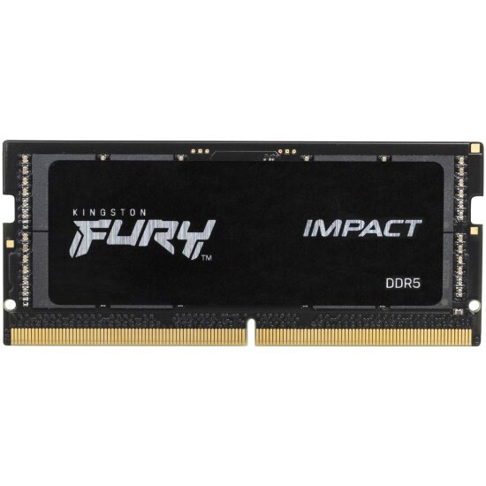 Оперативная память Kingston SO-DIMM DDR5 32Gb(2x16Gb) 4800MHz pc-34800 FURY Impact CL38 (KF548S38IBK2-32)