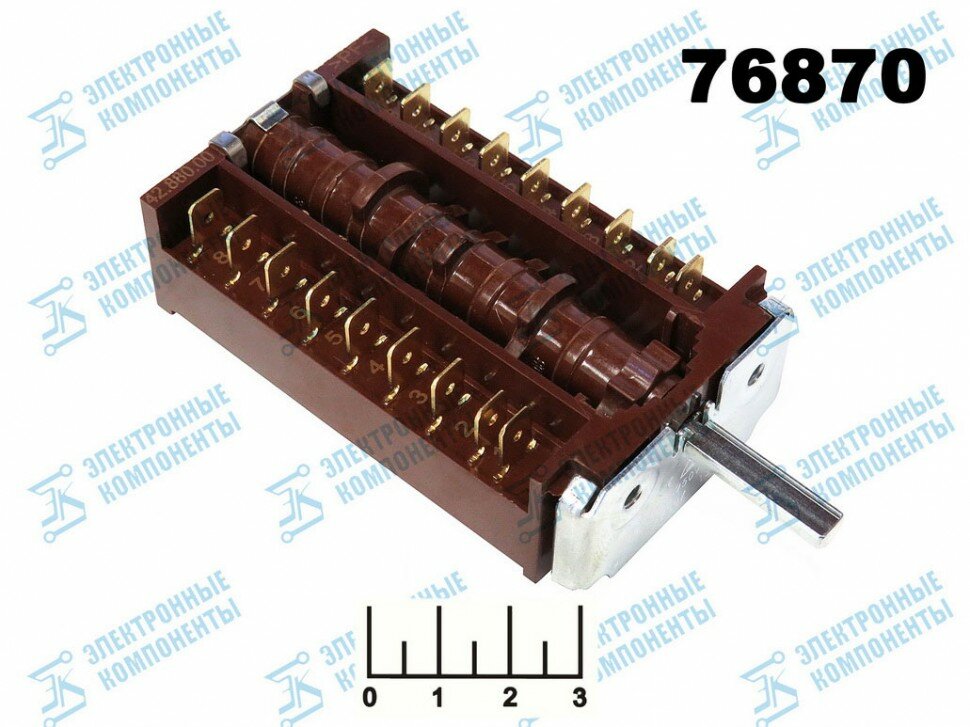 Переключатель для плит 9 позиций 18 контактов (WH851T) (42.880.00)