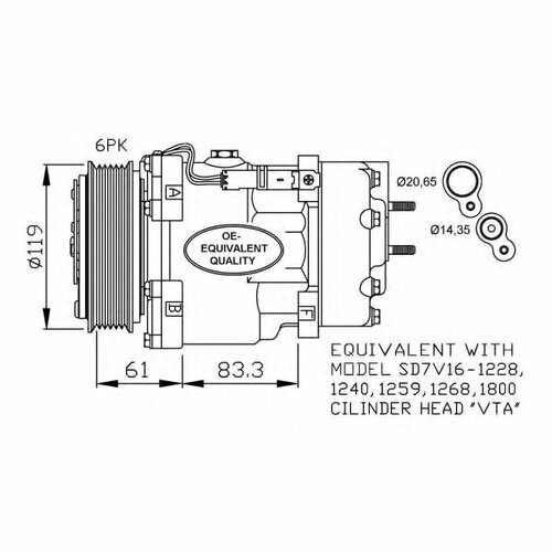 Компрессор кондиционера Nrf 32198