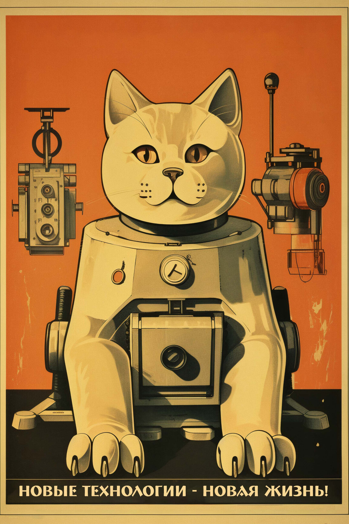 Постер / Плакат / Картина Новые технологии - новая жизнь 60х90 см в подарочном тубусе