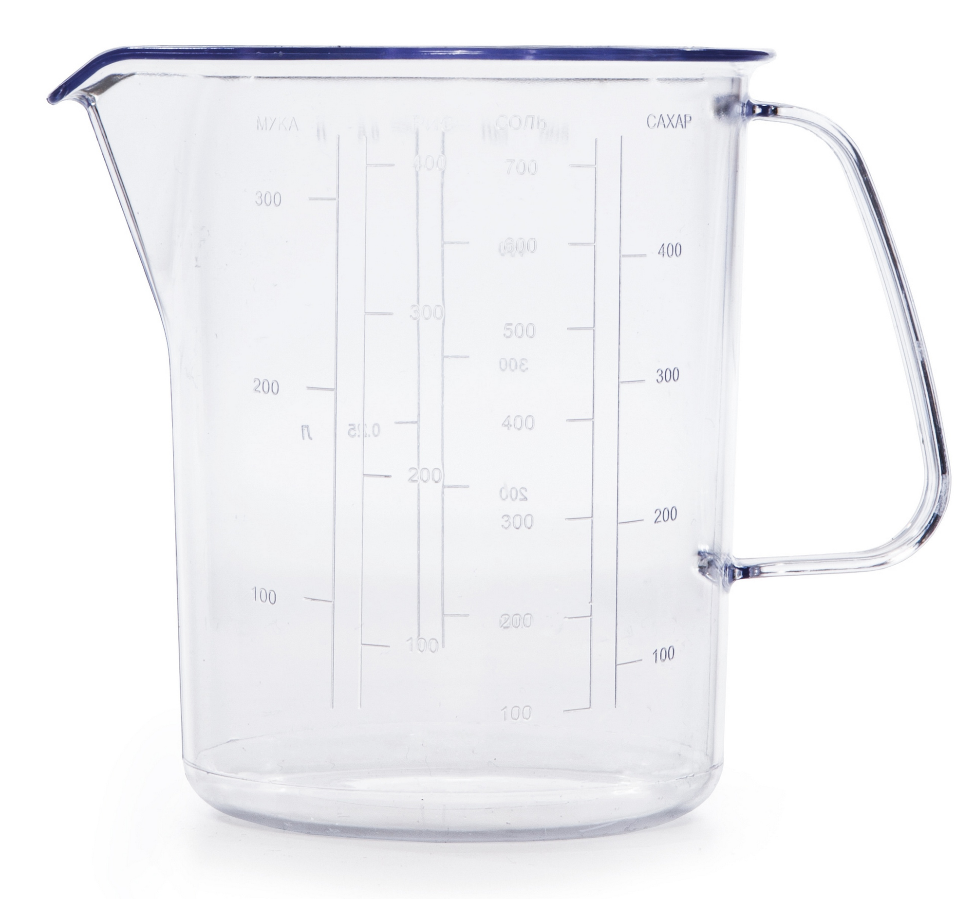 Кувшин Полимербыт мерный пластик прозрачный 0.5л