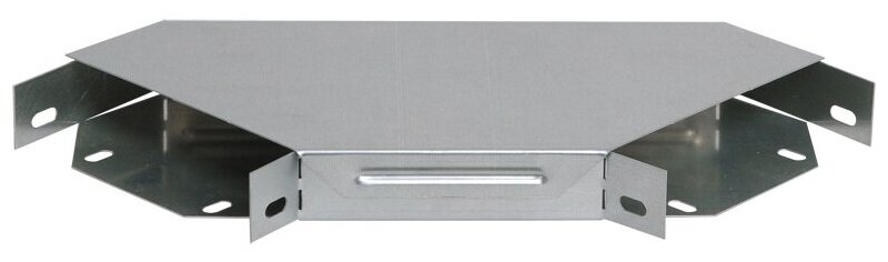 Поворот горизонтальный на 90° для лотка оцинкованный IEK, 0.8 мм, 80x100 мм