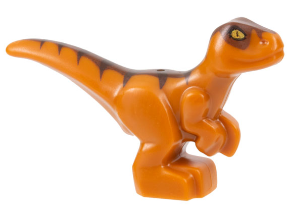 Динозаврик Lego Dinosaur Baby Standing with Reddish Brown Back 37829pb01 Dark Orange U
