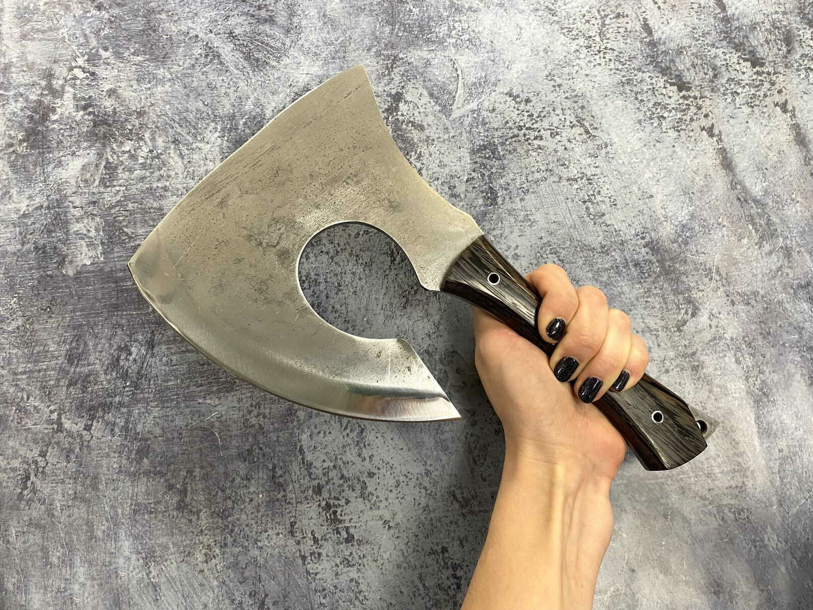 Топорик Луна, ручной работы, сталь 9ХС