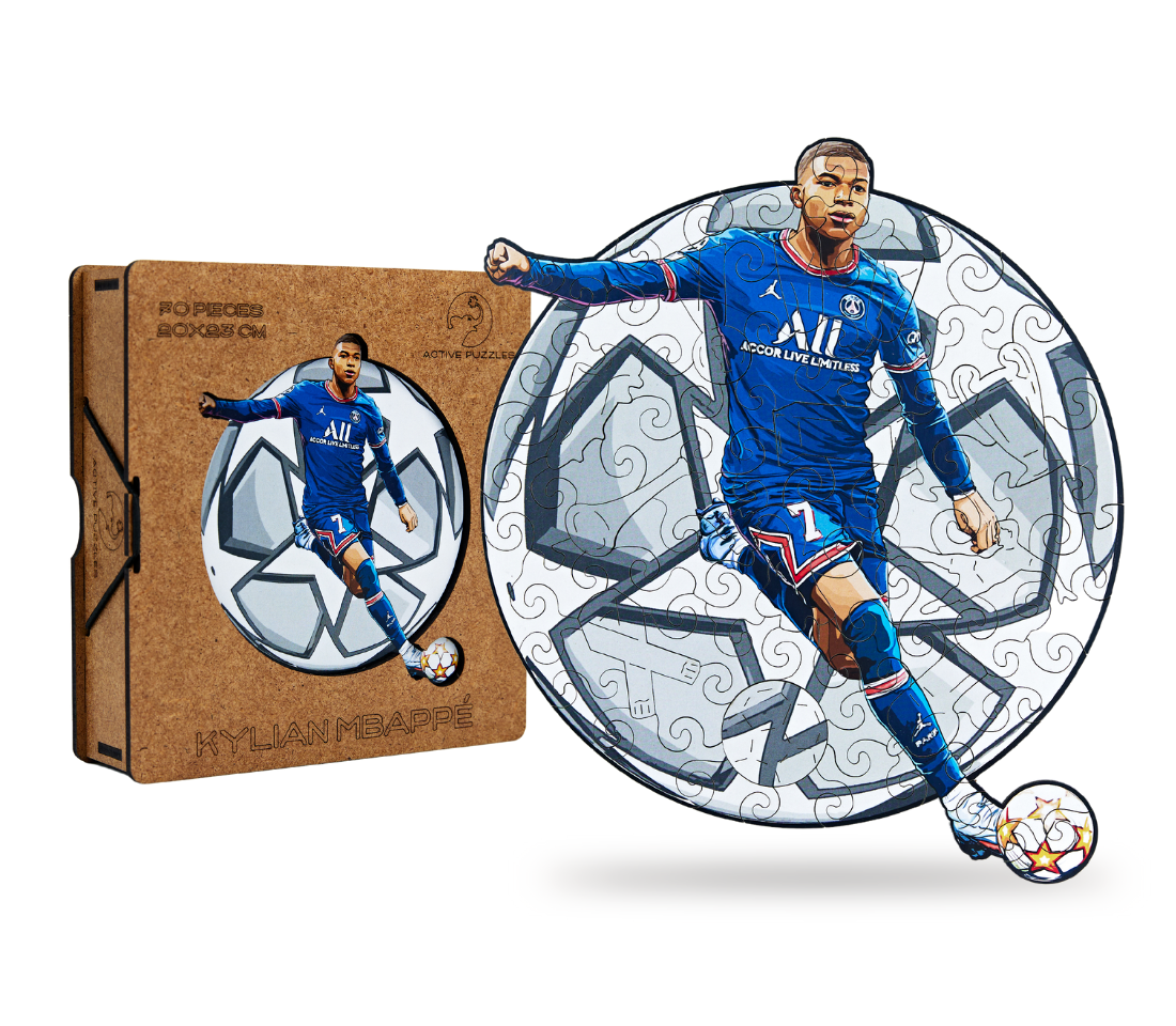 Деревянный пазл Active Puzzles Килиан Мбаппе