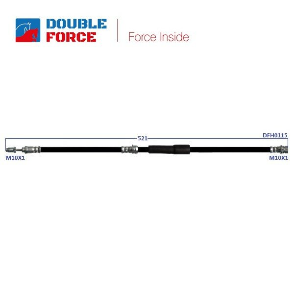 Шланг тормозной Double Force арт. DFH0115, ОЕМ номер D350-43-980B, D350-43-980C, D436-43-980, D436-43-980A