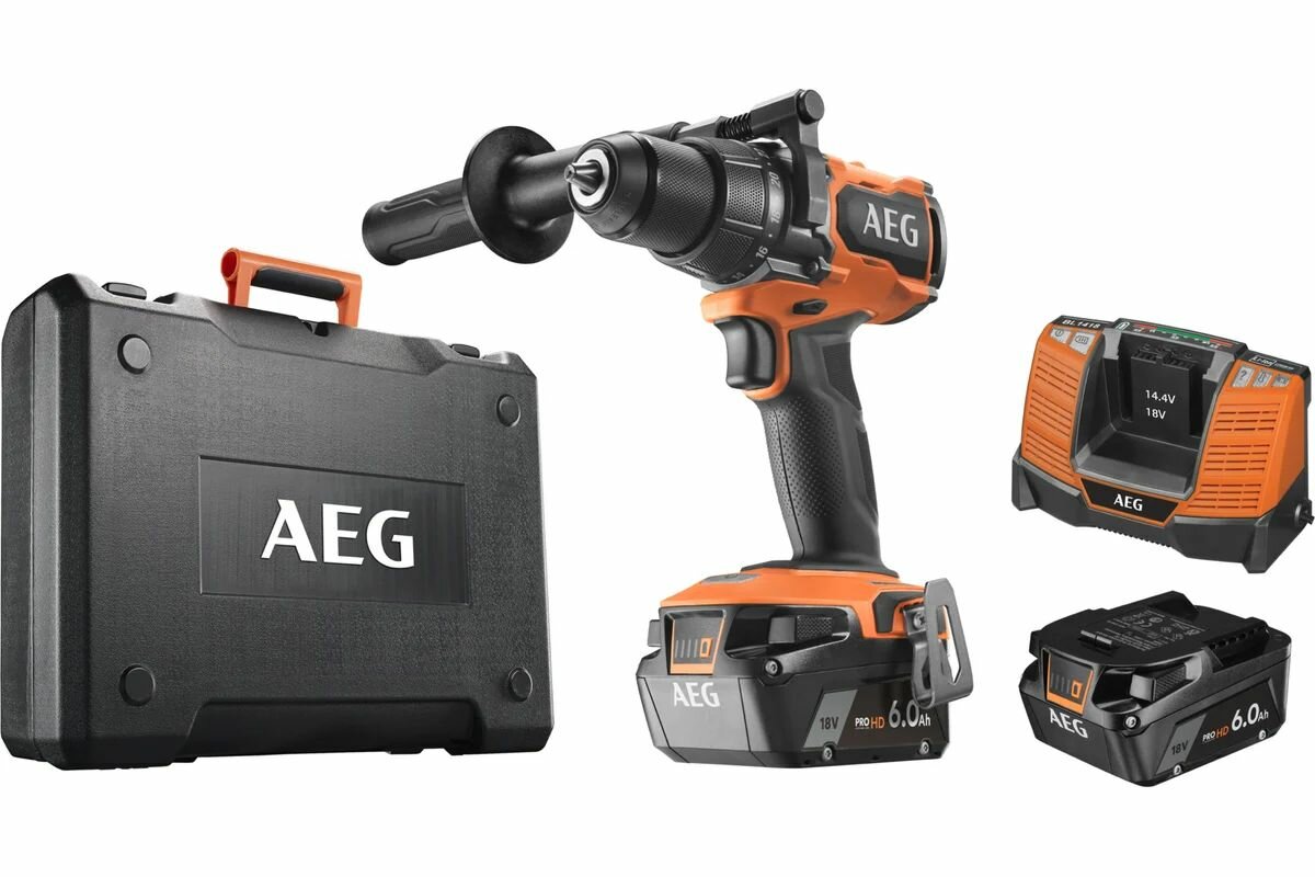 AEG 18В Ударная дрель-шуруповерт BSB18BL2-602K 4935481043