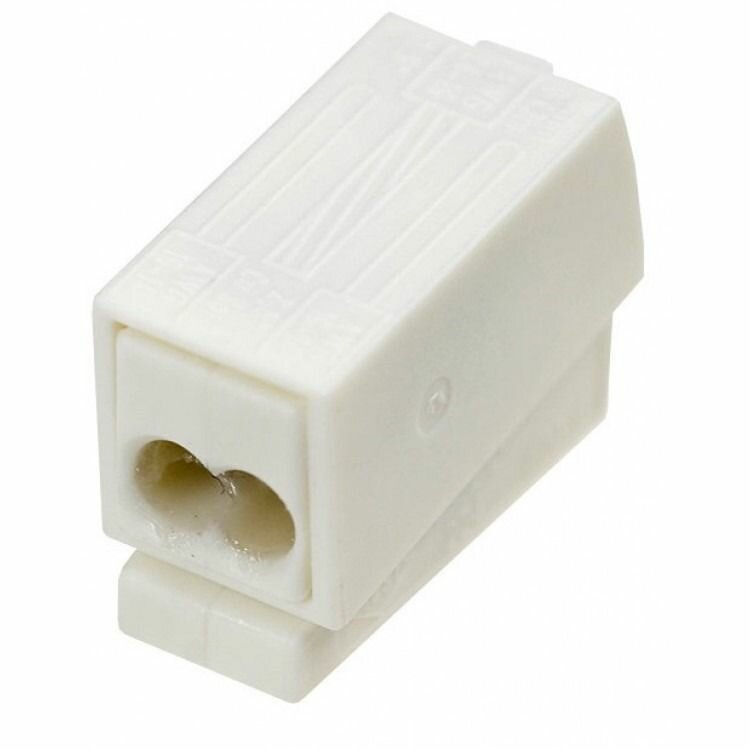 Клемма WAGO.224-122 безвинтовая с пастой для св-ков 2х0.5-2.5мм (медь-26A, алюм.-16A)100шт./уп.)