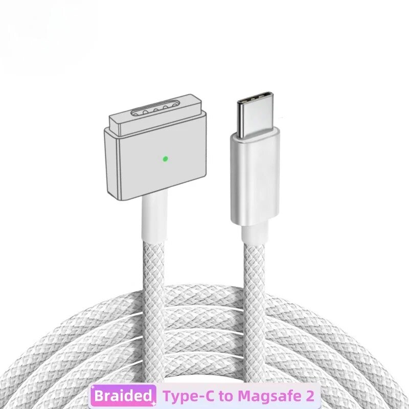 Кабель Type-C to MagSafe 2, 1.8м, Mag 2 T-Braided