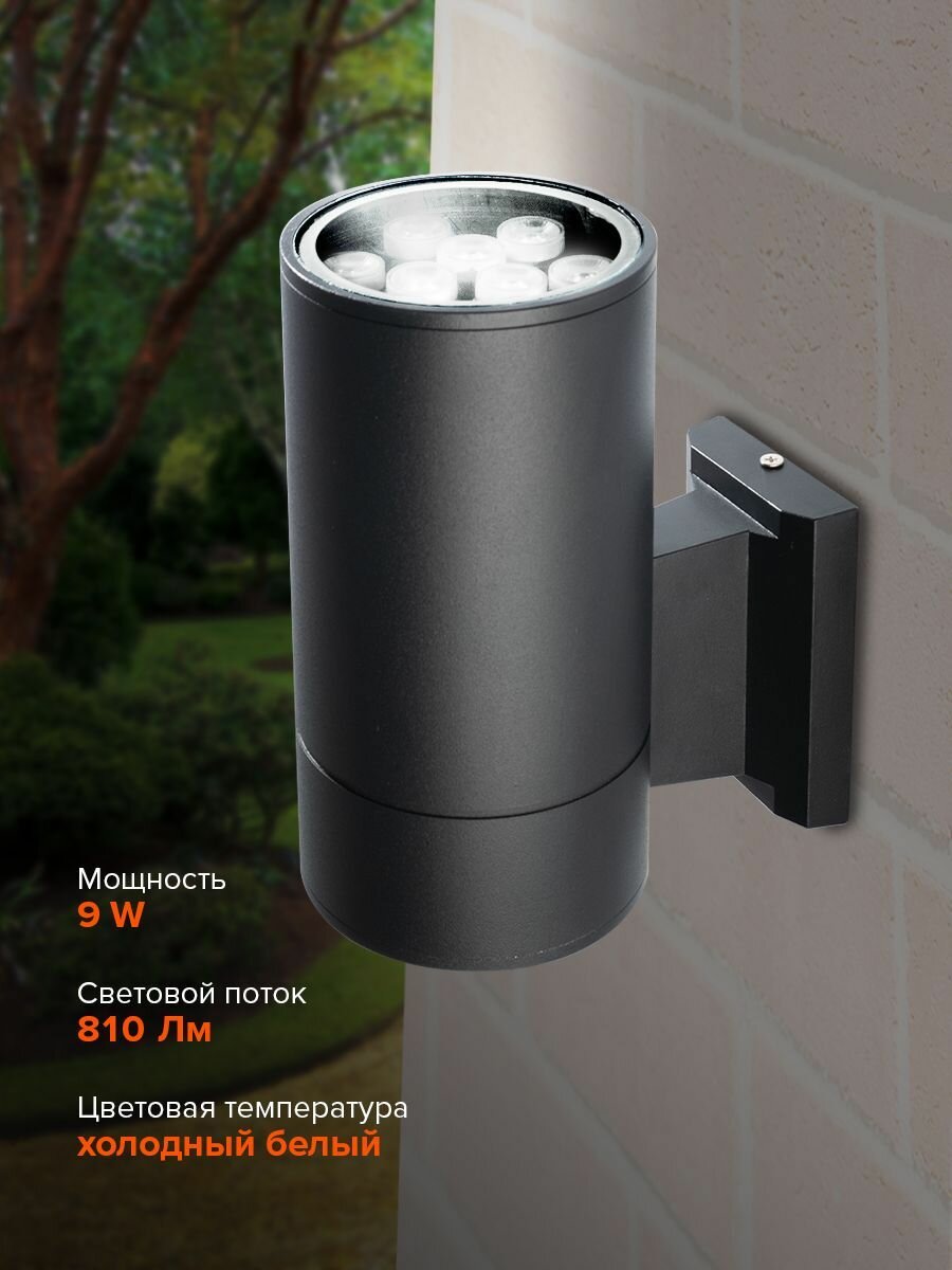 Фасадный светильник Jazzway PWL-200110/30D 1x9w 6500K