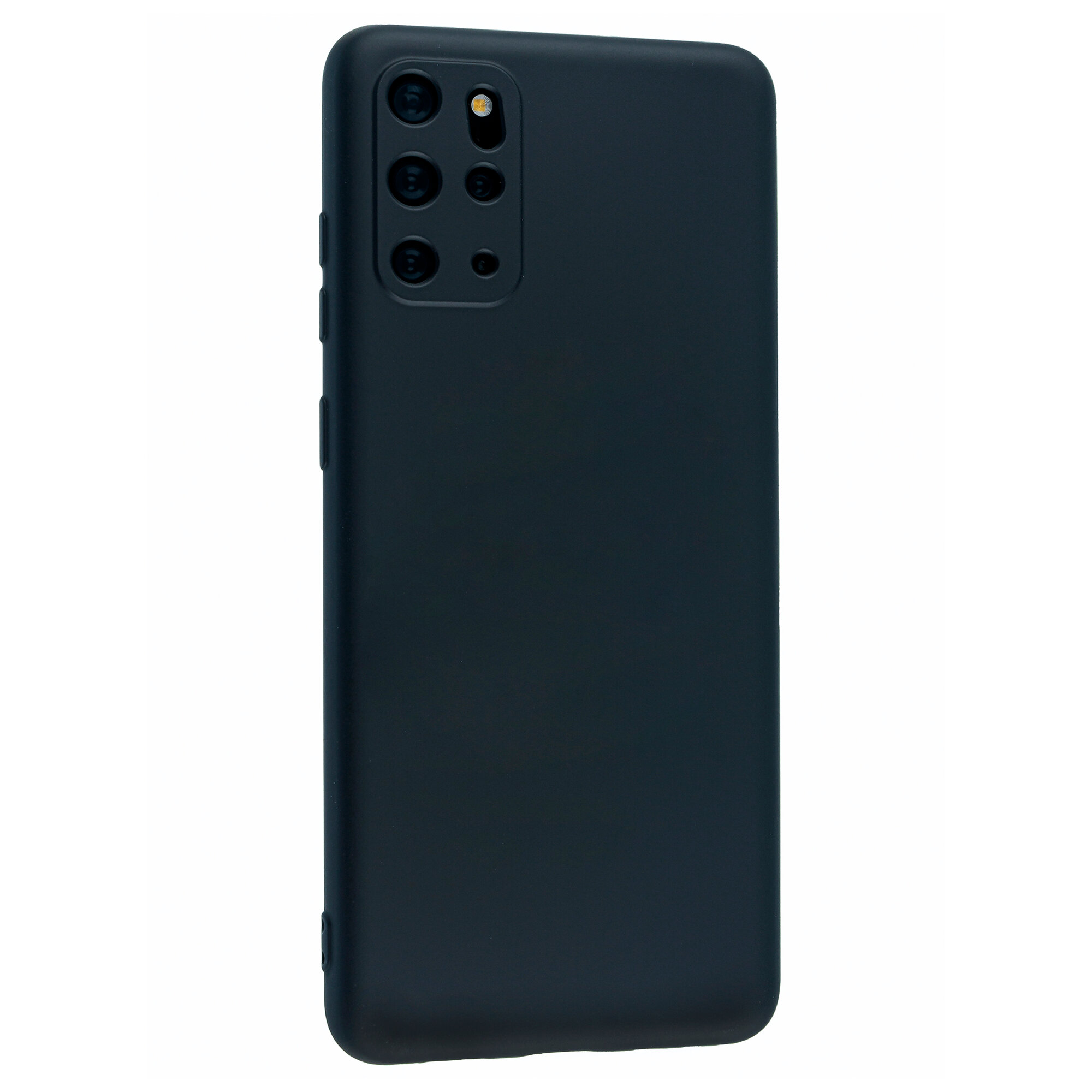 Чехол силиконовый для Samsung Galaxy S20 Plus, с микрофиброй внутри, с защитой камеры, X-CASE, черный
