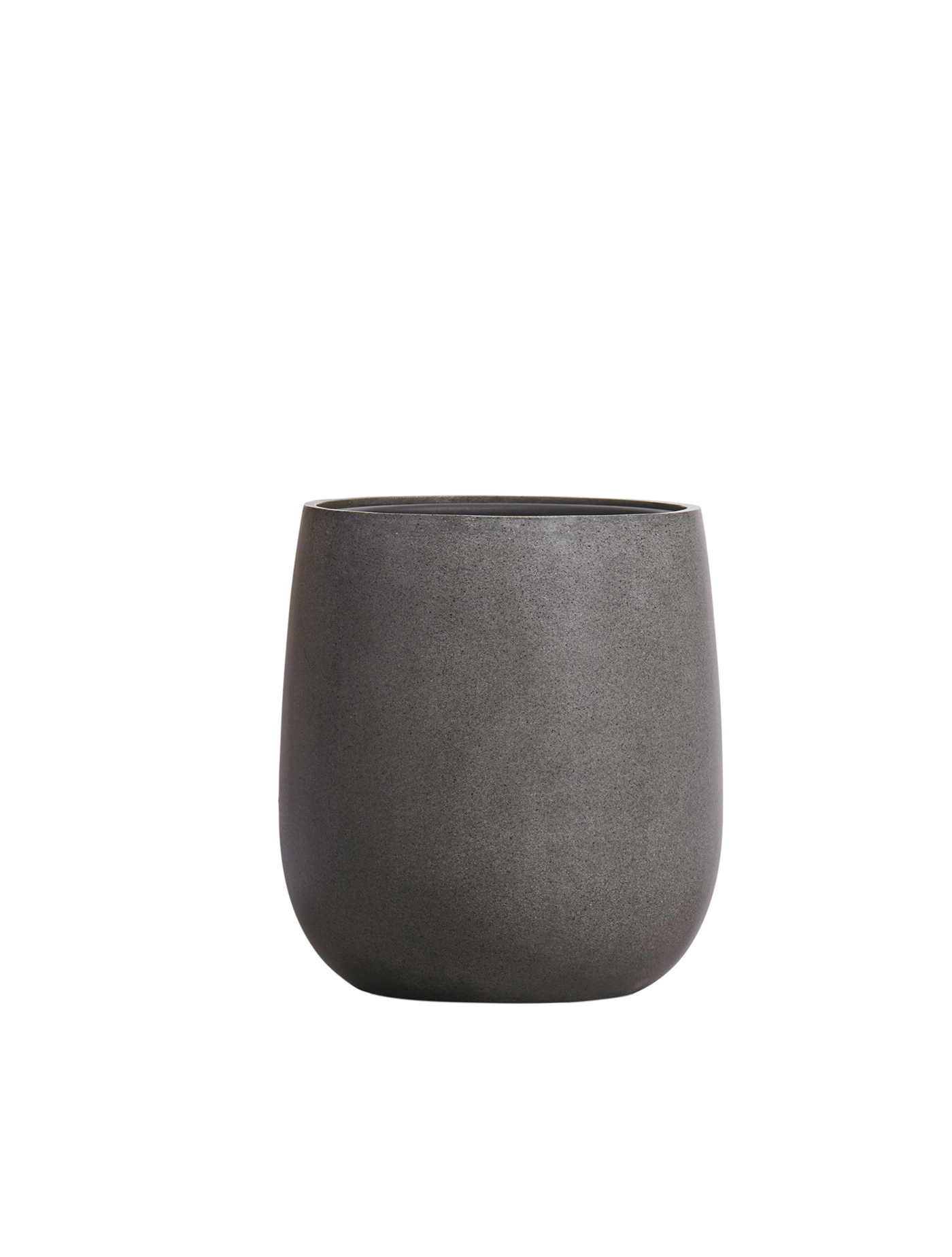 41.33-02-25-199-GR-31 Кашпо TREEZ Effectory Beton Design-Чаша Тёмно-серый бетон в-33 см, д-31 см