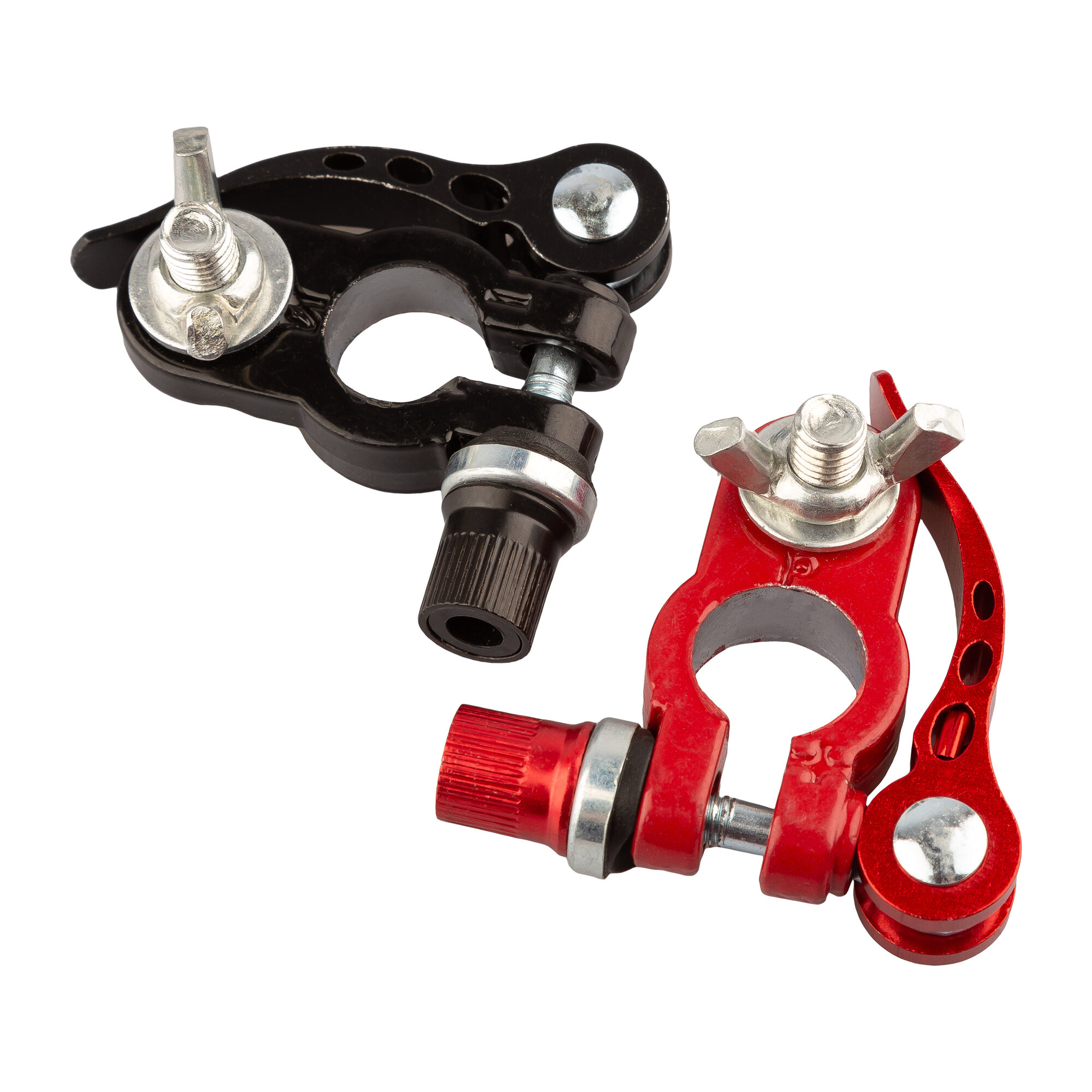 Клемма АКБ WB16-A1 быстросъемные черная+красная (под зажим провода с клеммой барашком), 2шт. (WB)