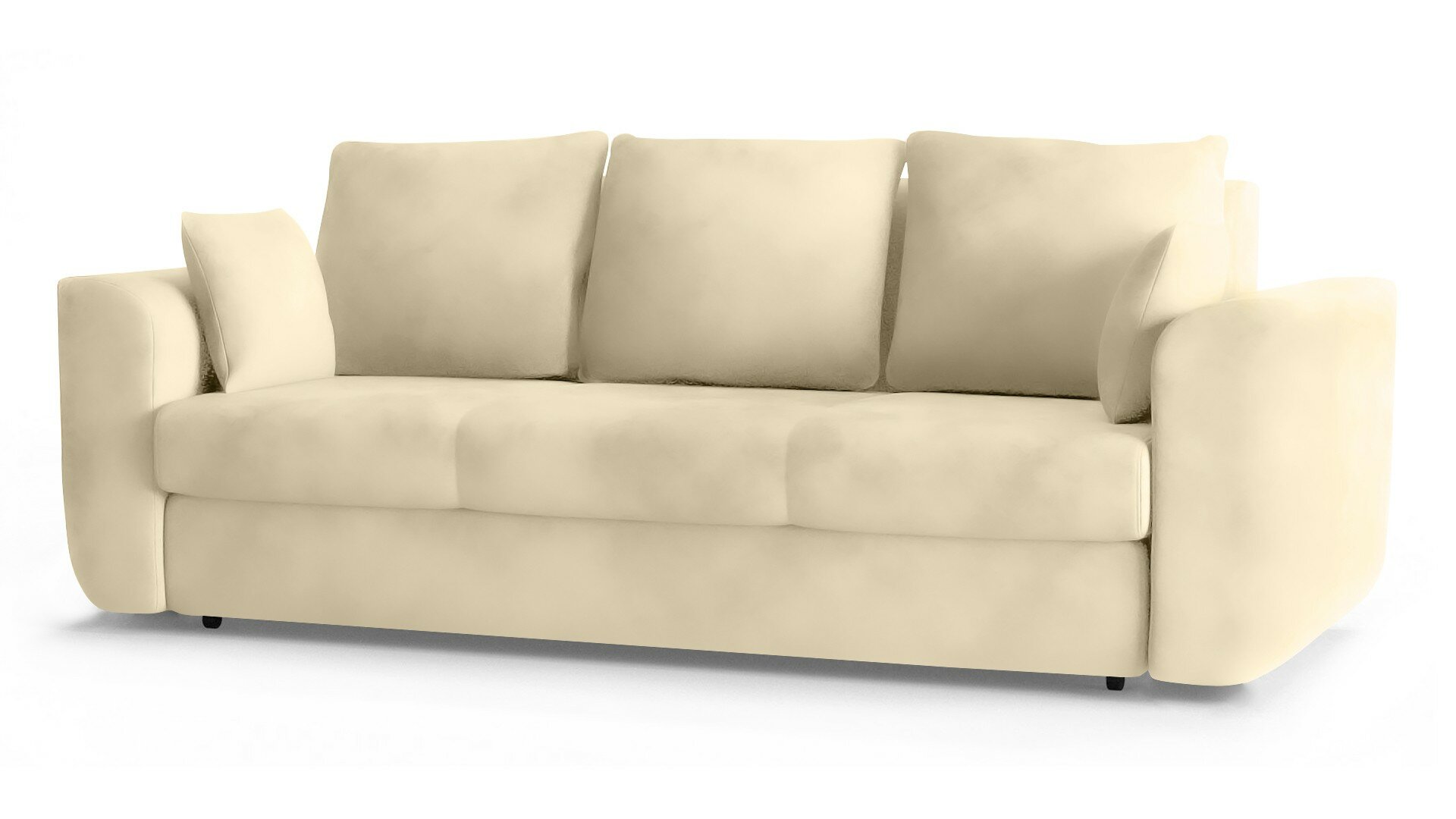 Диван Стемфорд Лайт Vivaldi 03 NOW 230x94x80 см, бежевый Велюр, еврокнижка Фиеста