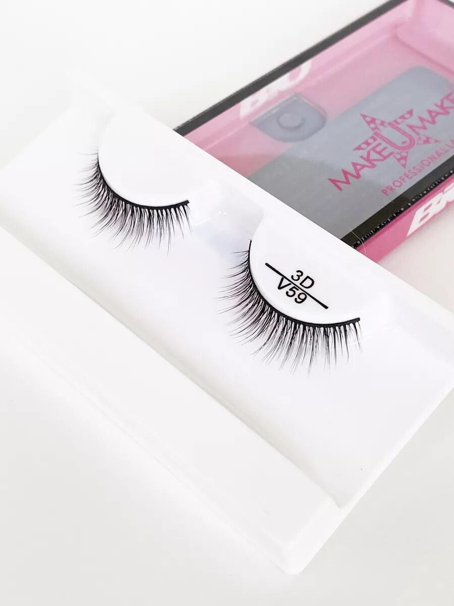 Профессиональные накладные шелковые ресницы BIO, форма V59