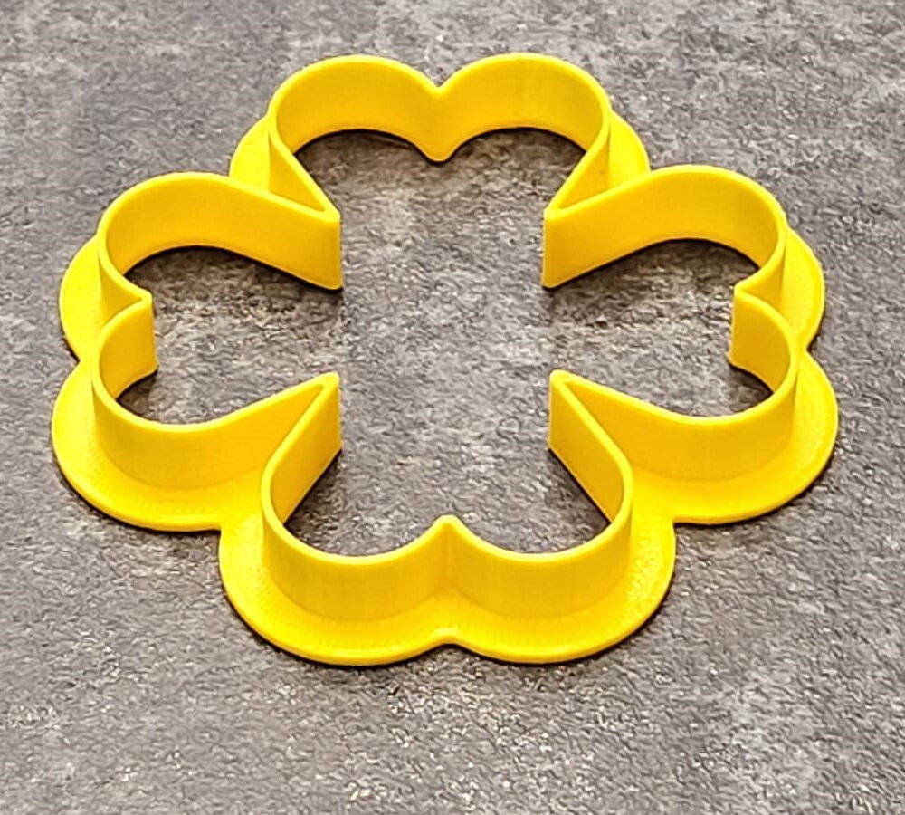 Форма для печенья/пряников "Клевер" (Желтый)