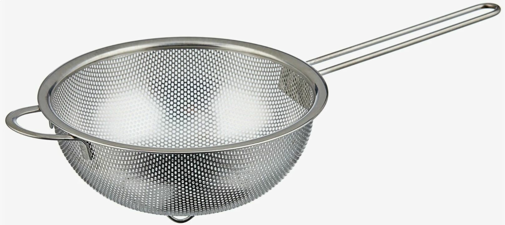 Дуршлаг металлический с ручкой, диаметр 25 см
