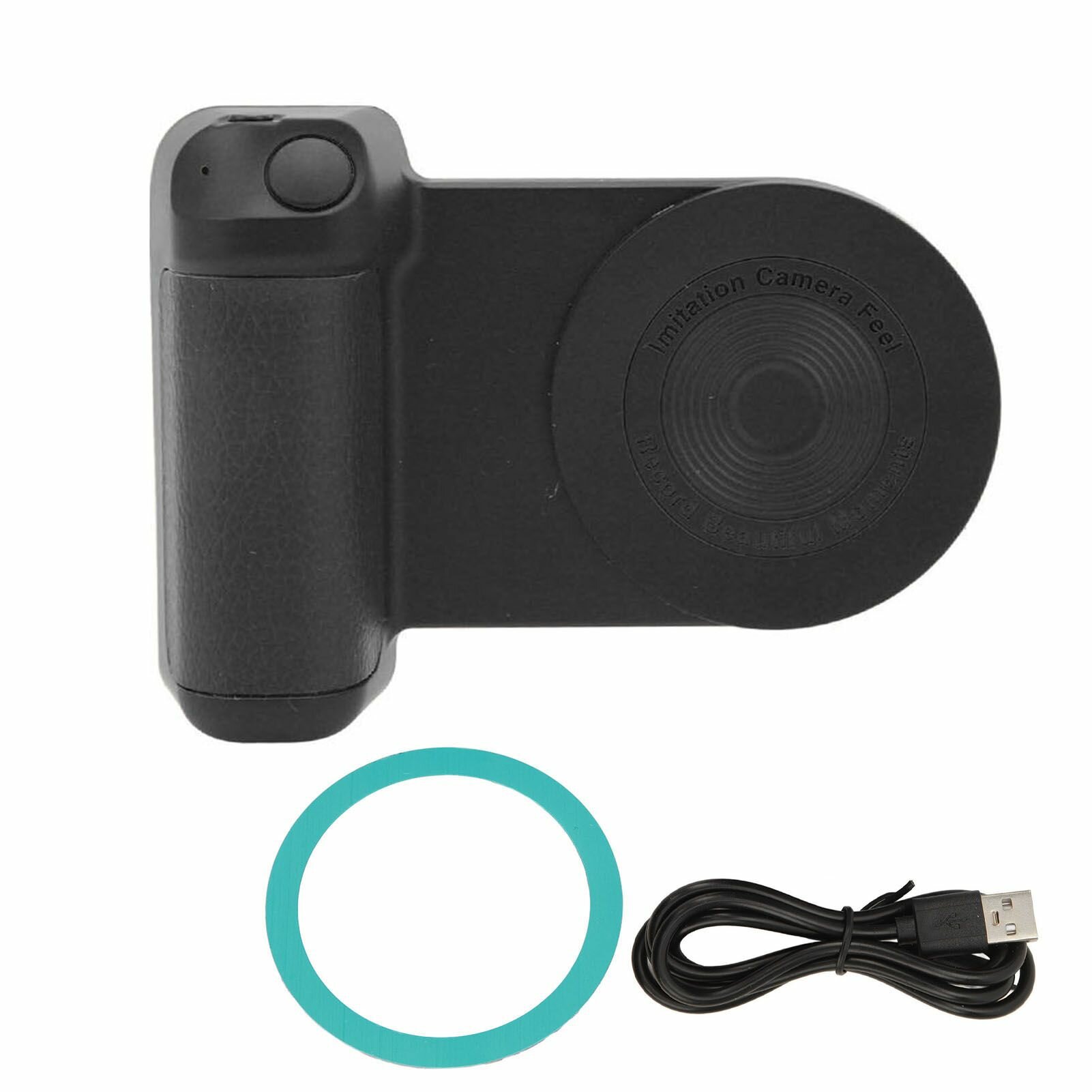 Магнитная ручка для камеры, беспроводное зарядное устройство Bluetooth, держатель для телефона для видеосъемки влогов, черная, легкая и прочная рукоятка