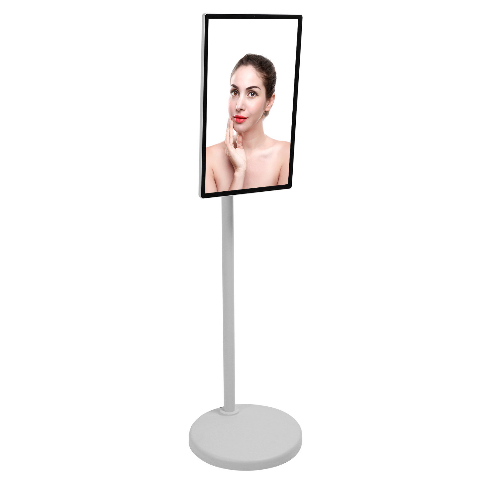 24-дюймовый портативный сенсорный телевизор с Bluetooth, 8ГБ ОЗУ, 128ГБ ПЗУ, для домашнего использования и рекламы, устойчивый и эргономичный дизайн