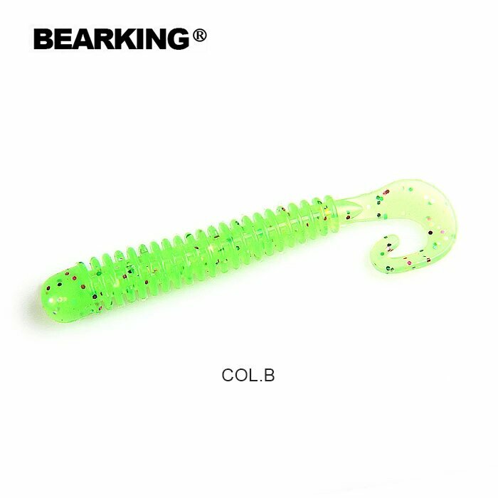 BEARKING G-Tail мягкие приманки 65 мм и 45 мм Зеленый, 65mm15pcs, B