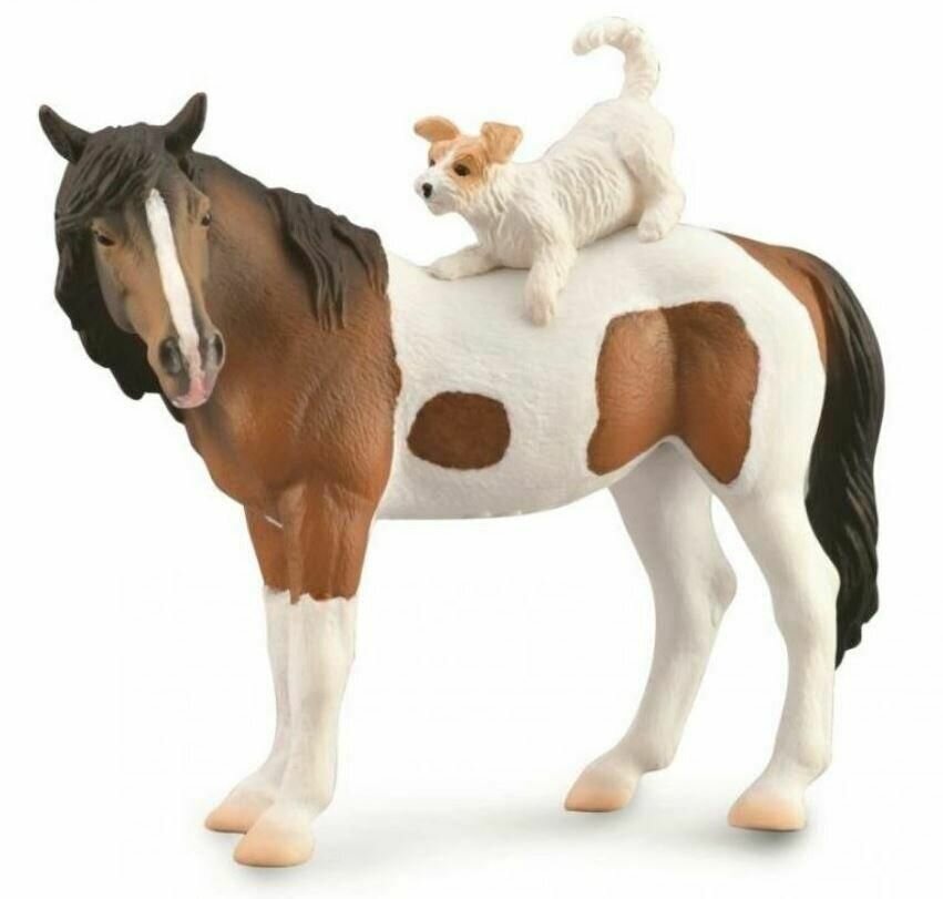 Фигурка Collecta "Кобыла и терьер", размер XL, 10,5х7,9 см