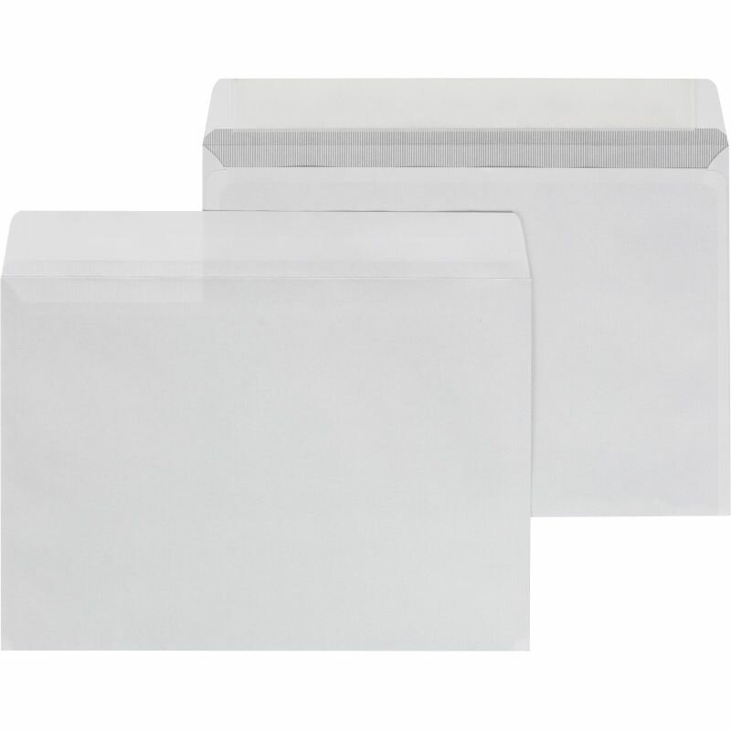 Конверты Ecopost Белые, С5, стрип, 162х229 мм, c внутренним заполнением, 80 г/м2, белизна 92-100%, 100 шт