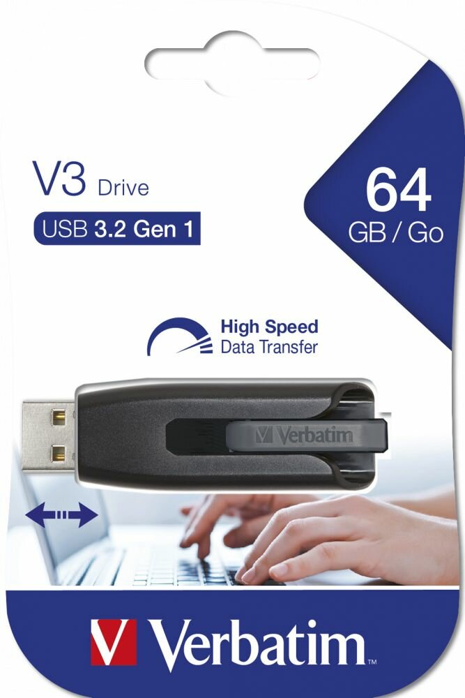 USB-накопитель VERBATIM 64GB USB 3.2 DRIVE
