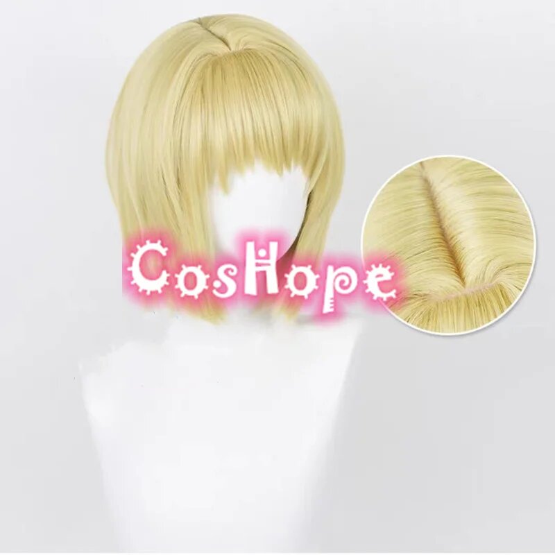 Kurapika Косплейный парик золотисто-желтого цвета Wig Only