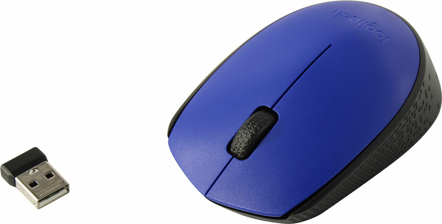Мышь беспроводная Logitech M170, радио, оптическая, USB, 1000 dpi, синий (910-004647)