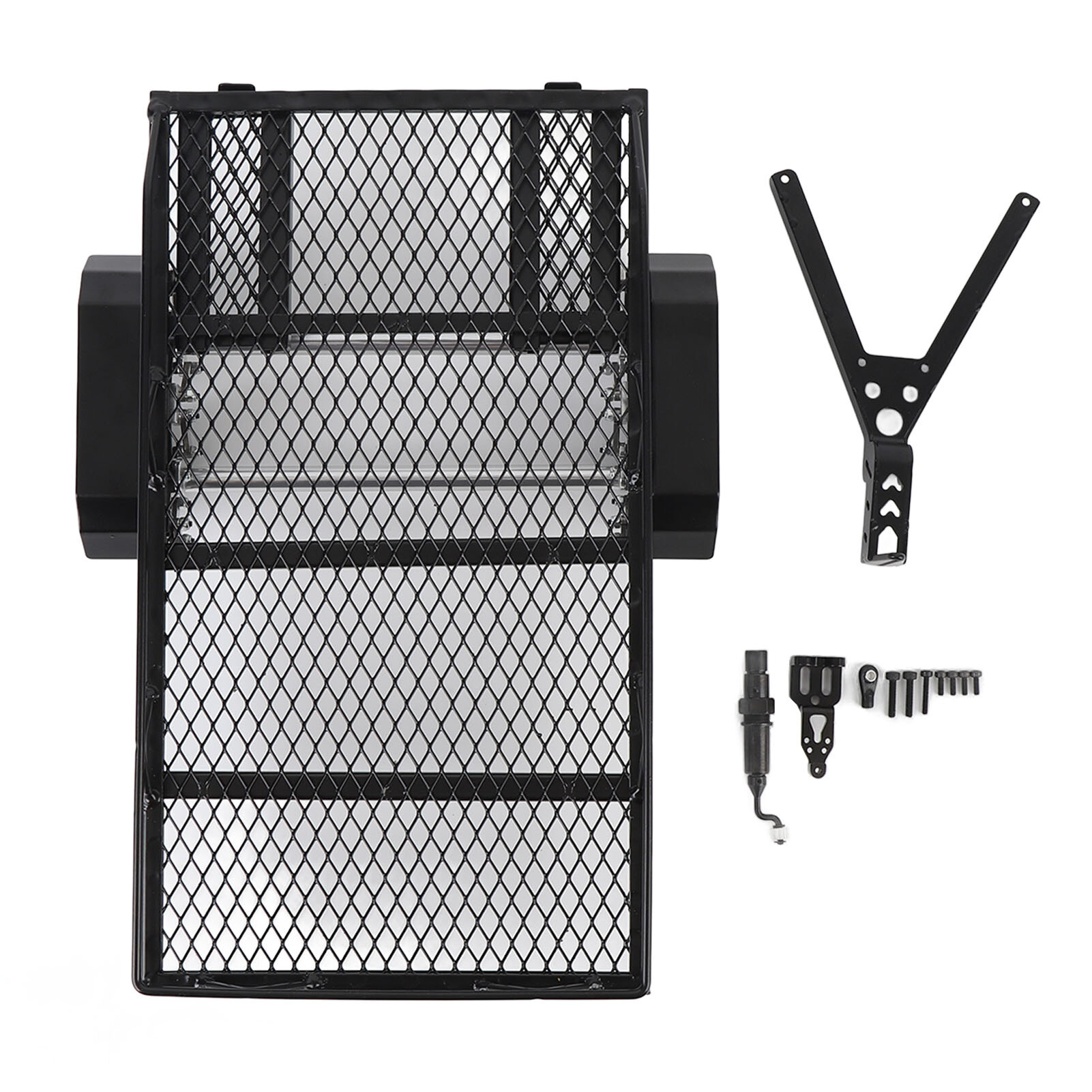 Металлический бортовой прицеп с крюковым сцепным устройством, сверхпрочный, высокоустойчивый, двухосный, комплект металлического бортового прицепа для радиоуправляемых гусеничных моделей.