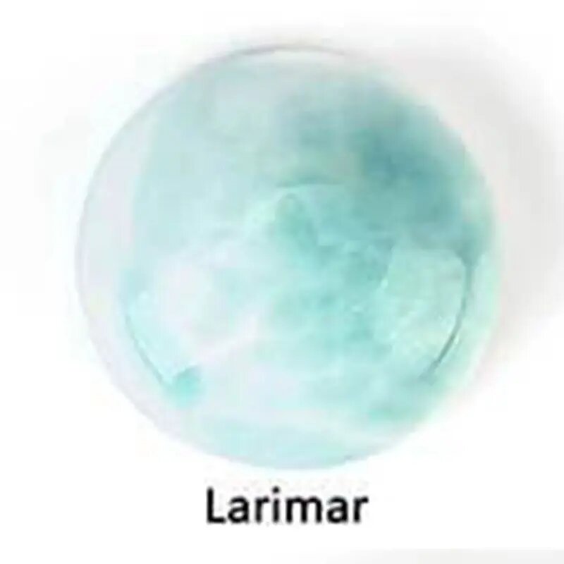 Кабошоны из натуральных камней B&F, круглые, 4-10 мм 5pcs6mm, Larimar