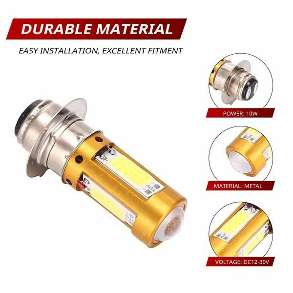 H6M PX15D P15D светодиодные фары для мотоциклов Hi-Lo Beam Bulb для мотоцикла, скутера, мопеда, фара, белая лампа 1500Lm 12-30V