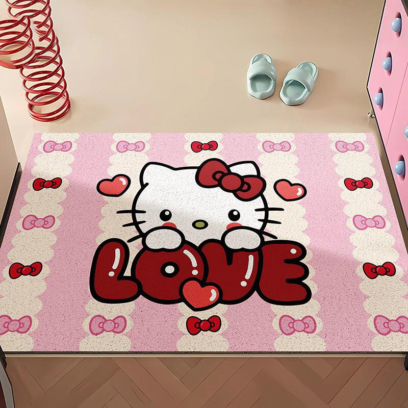 Hello Kitty Коврик для пола, Коврик для входной двери, LOVE, 40x60 cm