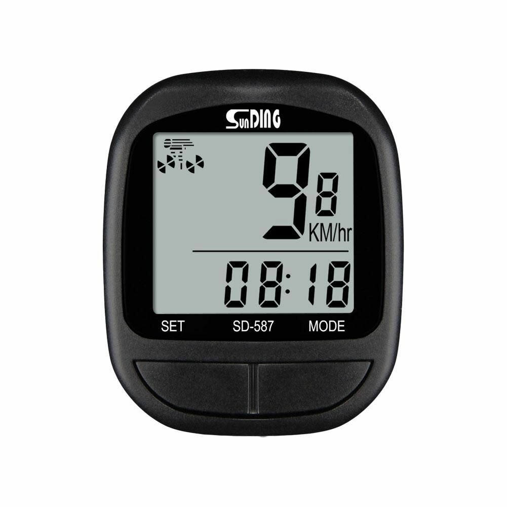 Велокомпьютер проводной с подсветкой, спидометр, одометр, водонепроницаемый, для шоссейного/горного велосипеда (SD-581)
