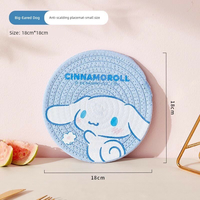 Термостойкие подставки Sanrio, подставки для посуды, термостойкие коврики для тарелок и мисок, подставки для стола в