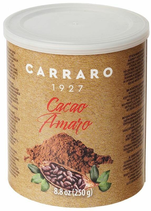 Какао Carraro горькое 250г