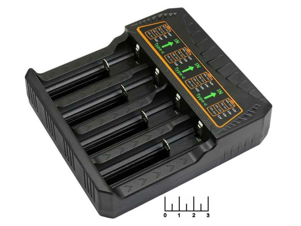 Зарядное устройство для литиевых элементов 4.2V 4A 4*18650 (18500/26650/14500/16340/21700) MH-5D84HP
