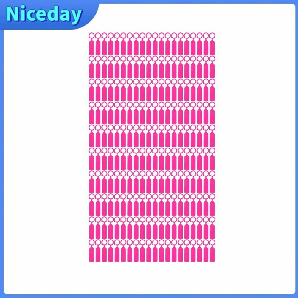 100шт розовые подвесные бирки для маркировки деревьев