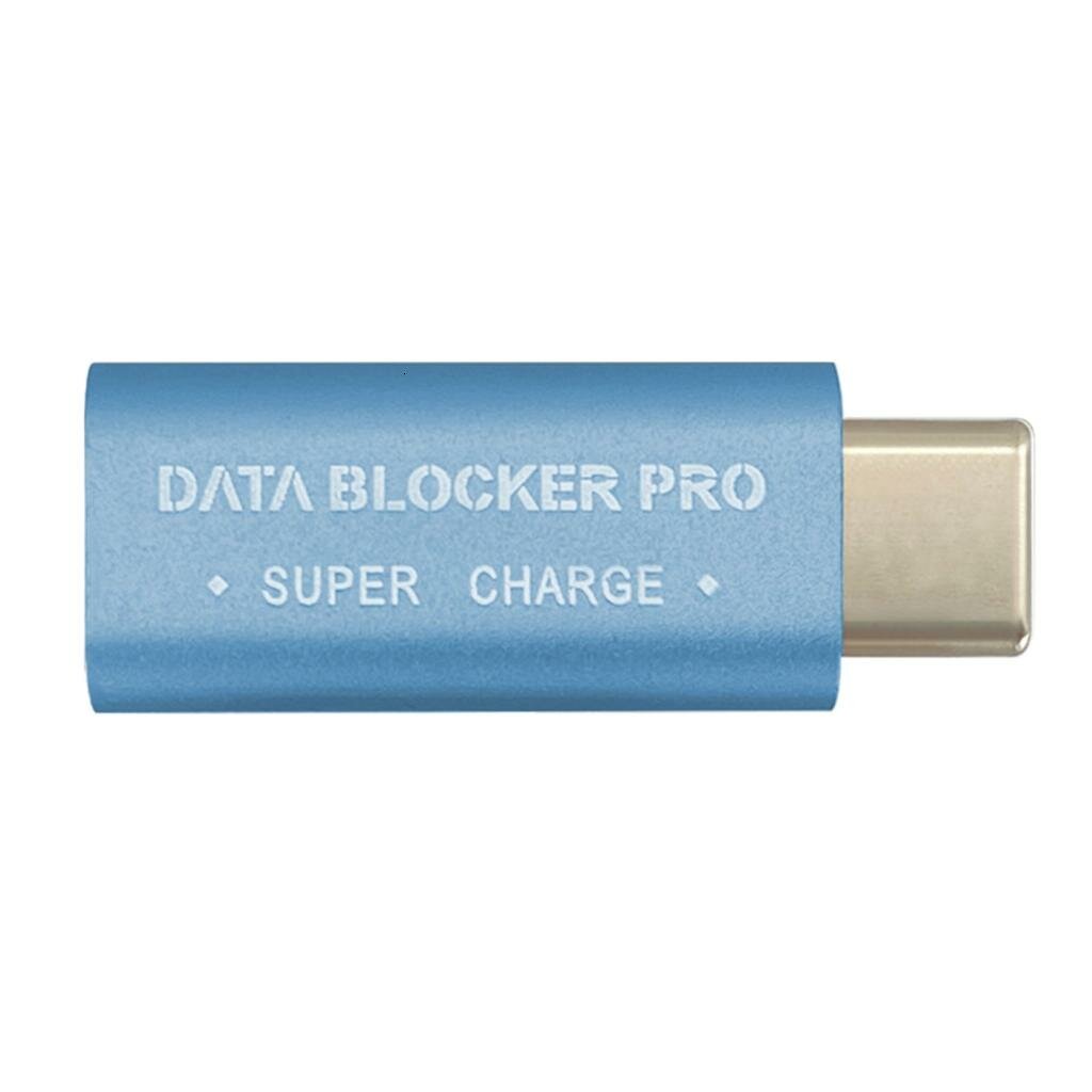 USB C адаптер для безопасной зарядки, Синий