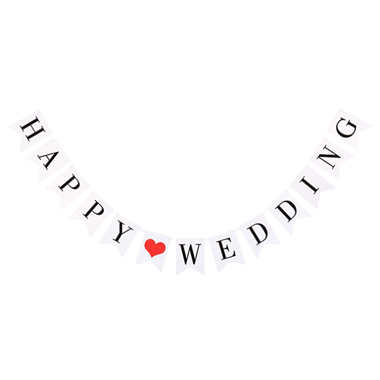 Флаг для свадьбы HAPPY WEDDING, баннер, вывеска, гирлянда, флаг, проп для фотобудки, для дресс-кода невесты, свадьбы, помолвки, виды: JUST MARRIE (Тип 1), I LOVE YOU (Тип 2), MARRY ME (Тип 3), HAPPY WEDDING (Тип 4), материал: бумага, цвет: разноцветный,