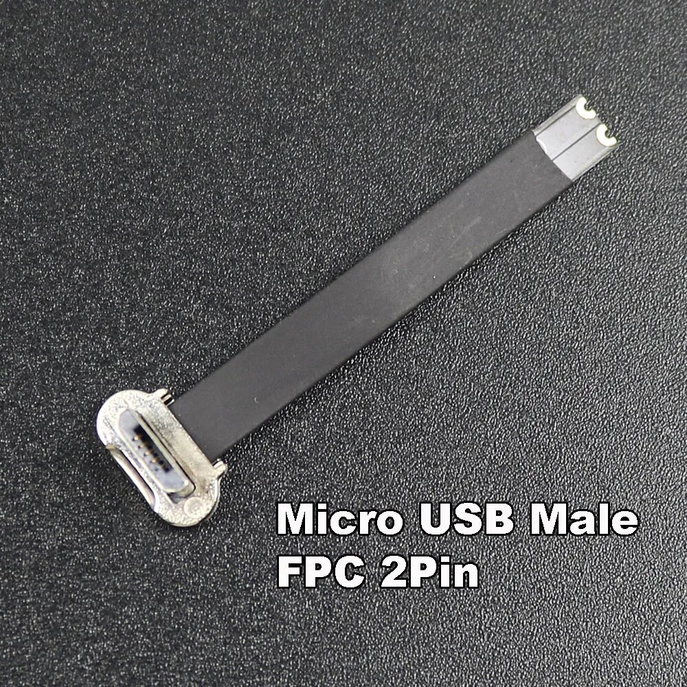 Micro USB Male FPC 2Pin, Цвет: H