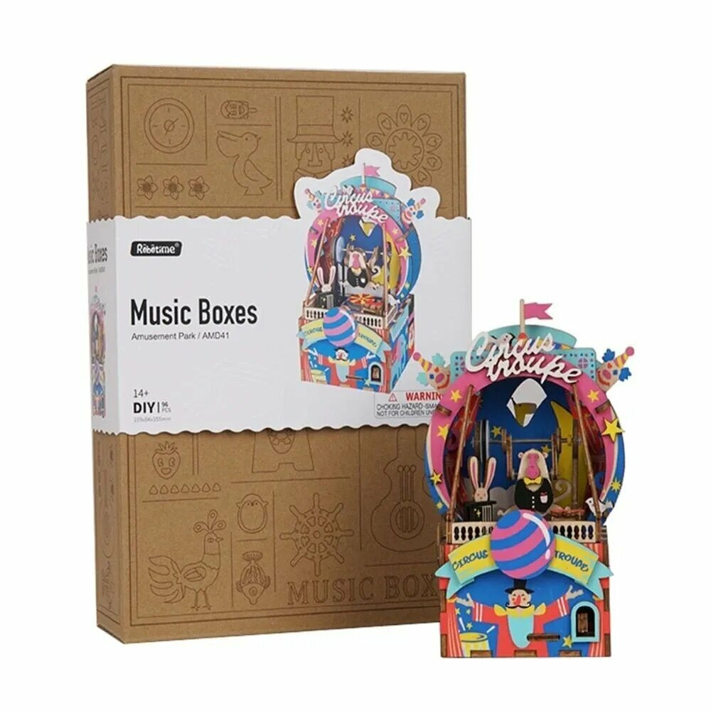 Rolife DIY Wooden Music Box Amusement park AMD41 музыкальная шкатулка