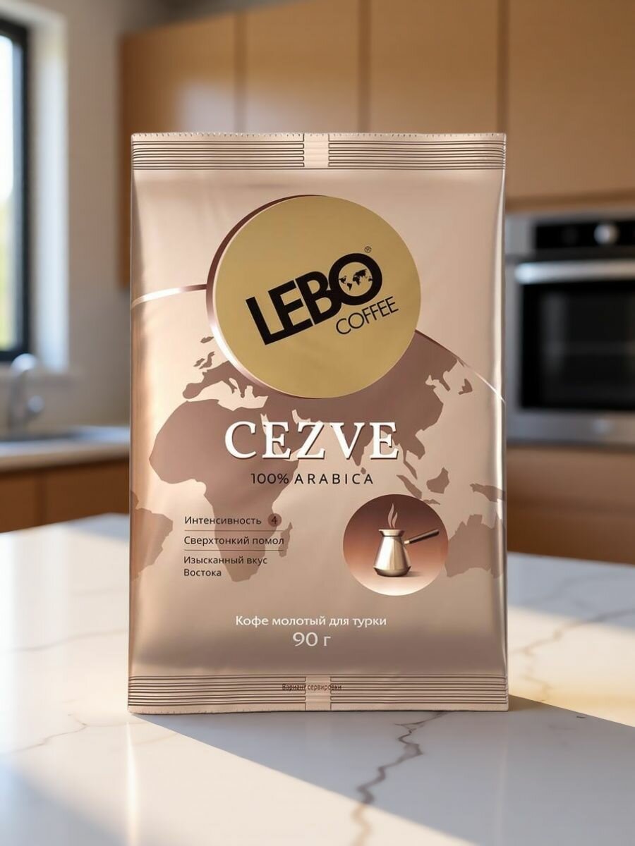 Кофе молотый LEBO Cezve специальный помол для турки, джезвы 90 г