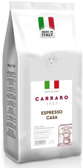 Кофе Carraro в зернах Caffe Espresso Casa 1 кг