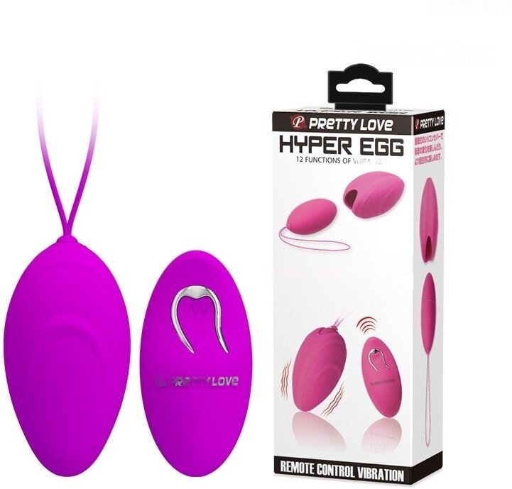 Вибропуля на пульте управления HYPER EGG от Baile, BI-014362W-11