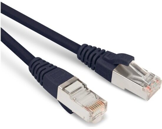 Патч-корд Hyperline PC-LPM-STP-RJ45-RJ45-C5e-5M-LSZH-BK F/UTP, экранированный, Cat.5е, LSZH, 5 м, черный