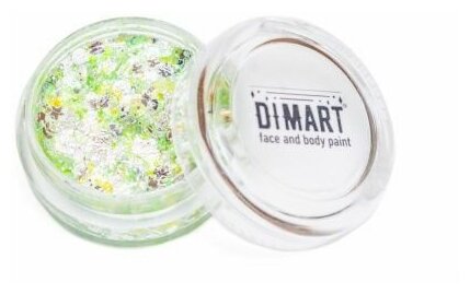 Крем-блёстки DIMART 10гр. "Лайм"