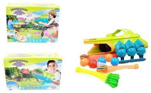 Бластер для снежков, водных бомбочек и мячей 3 в 1 "Веселые забавы" (2 цвета в асс: зеленый, голубой) Abtoys PT-00866